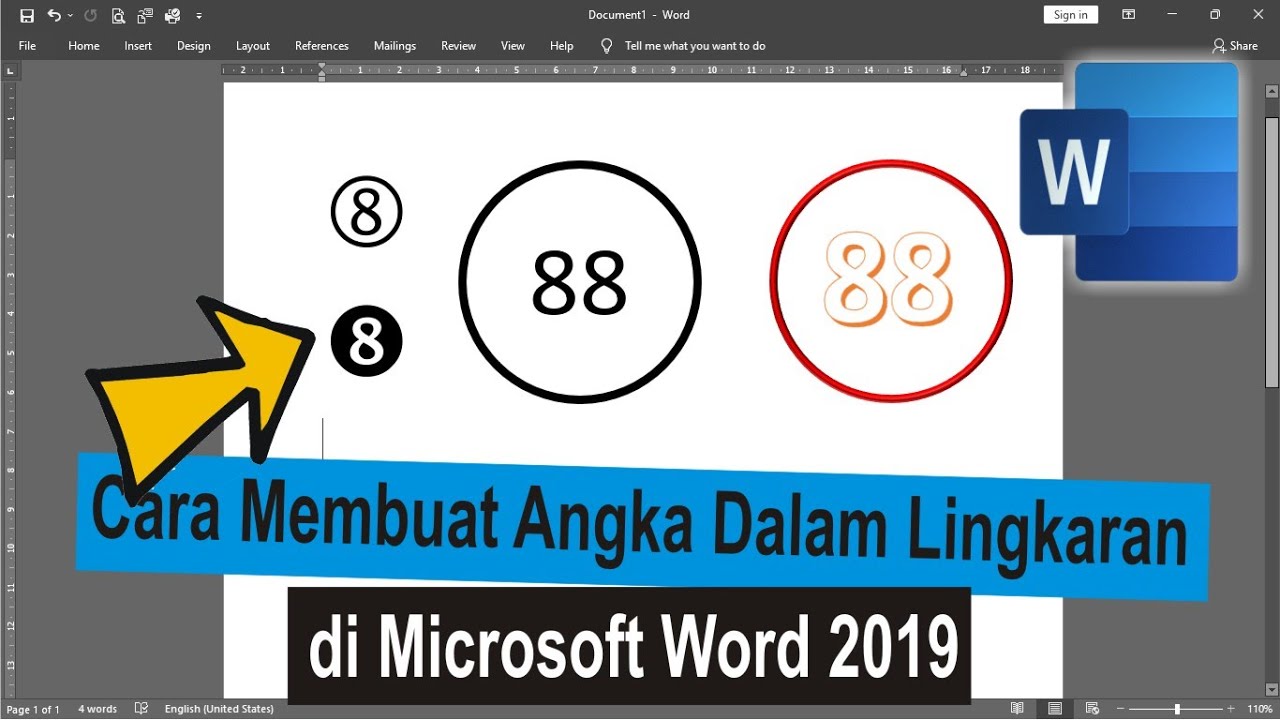 Cara Mudah Membuat Nomor Dalam Lingkaran di Word • #SimpleNewsVideo ...