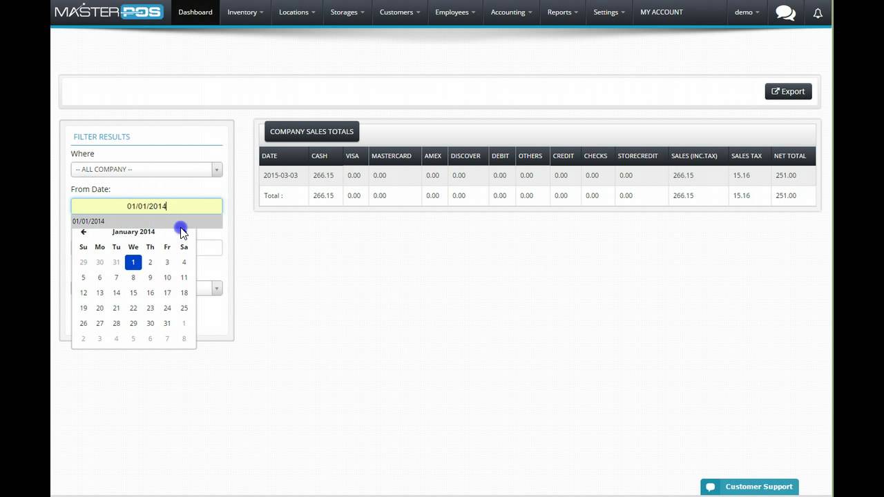 Master POS Summary Sales Report - YouTube