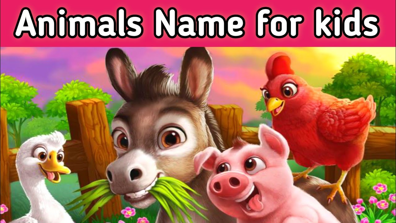 Learn Animals Name|Animals Name in English|Learning animal Name for ...