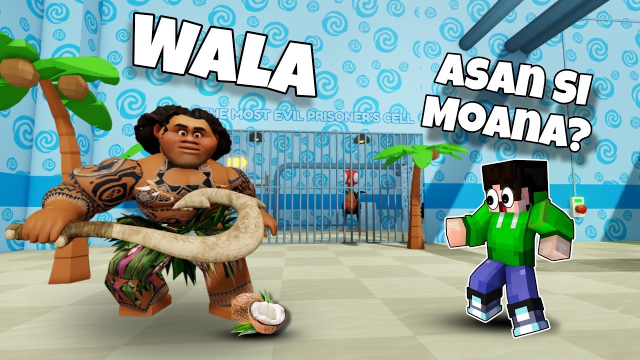 MOANA PRISON RUN ! Tinakasan ko si MAUI na macho sa ROBLOX - YouTube