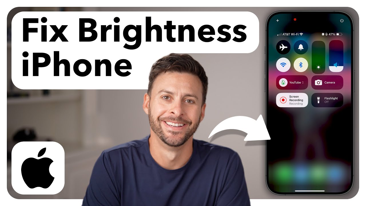 How To Fix Brightness On iPhone - YouTube