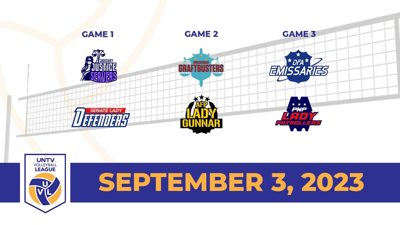 UNTV Volleyball League: Full Game Triple Header, Marikina Sports Center ...