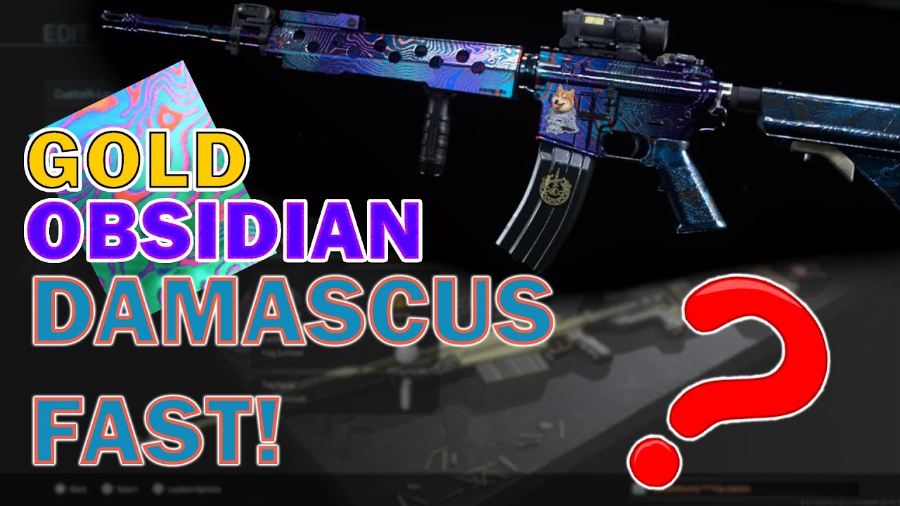 How to Unlock Gold, Obsidian and Damascus Camos Fast! - Works for ALL ...