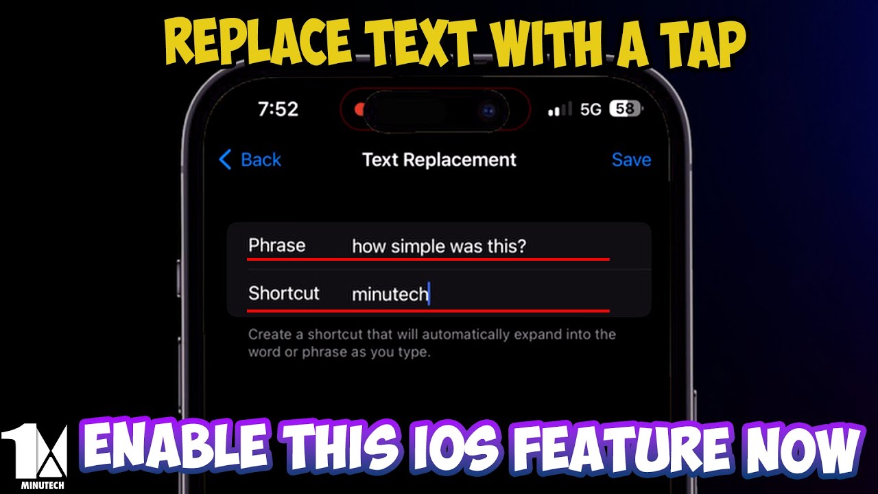 How to Set Up and Use iOS Text Replacement - YouTube