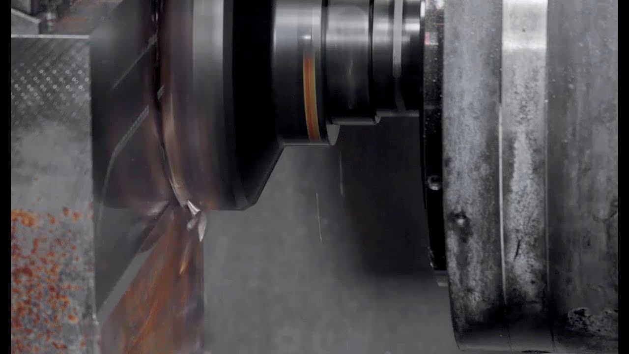 Face milling demo with steel workpiece - Sandvik Coromant - YouTube