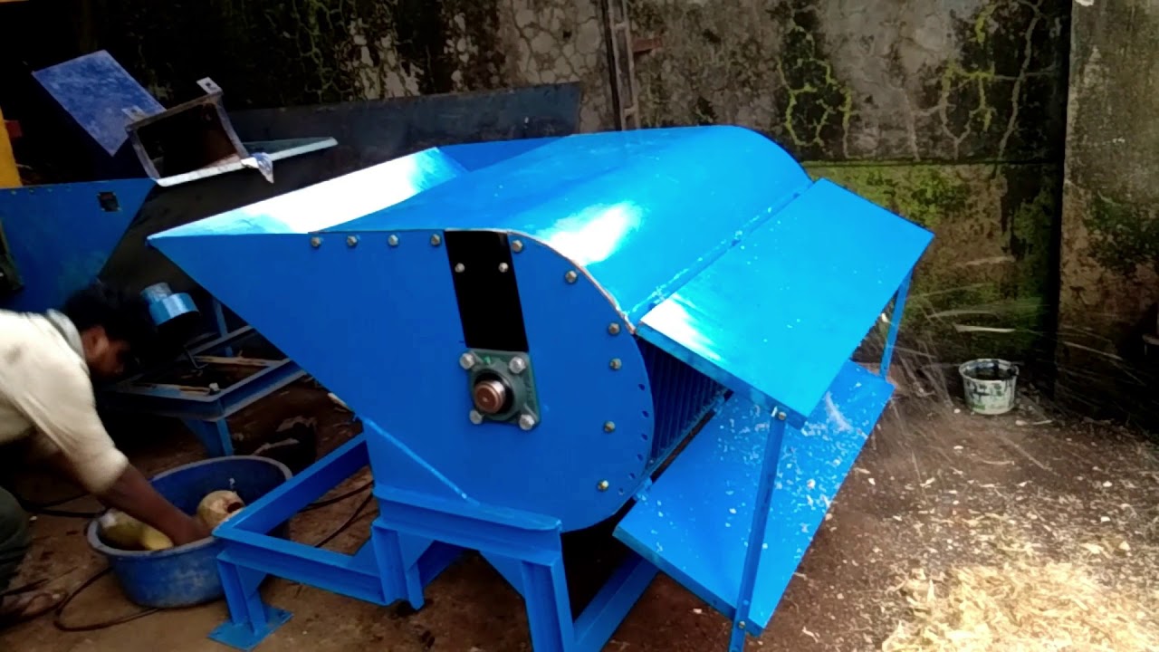 Waste management machinery/ Tender coconut chopper. - YouTube
