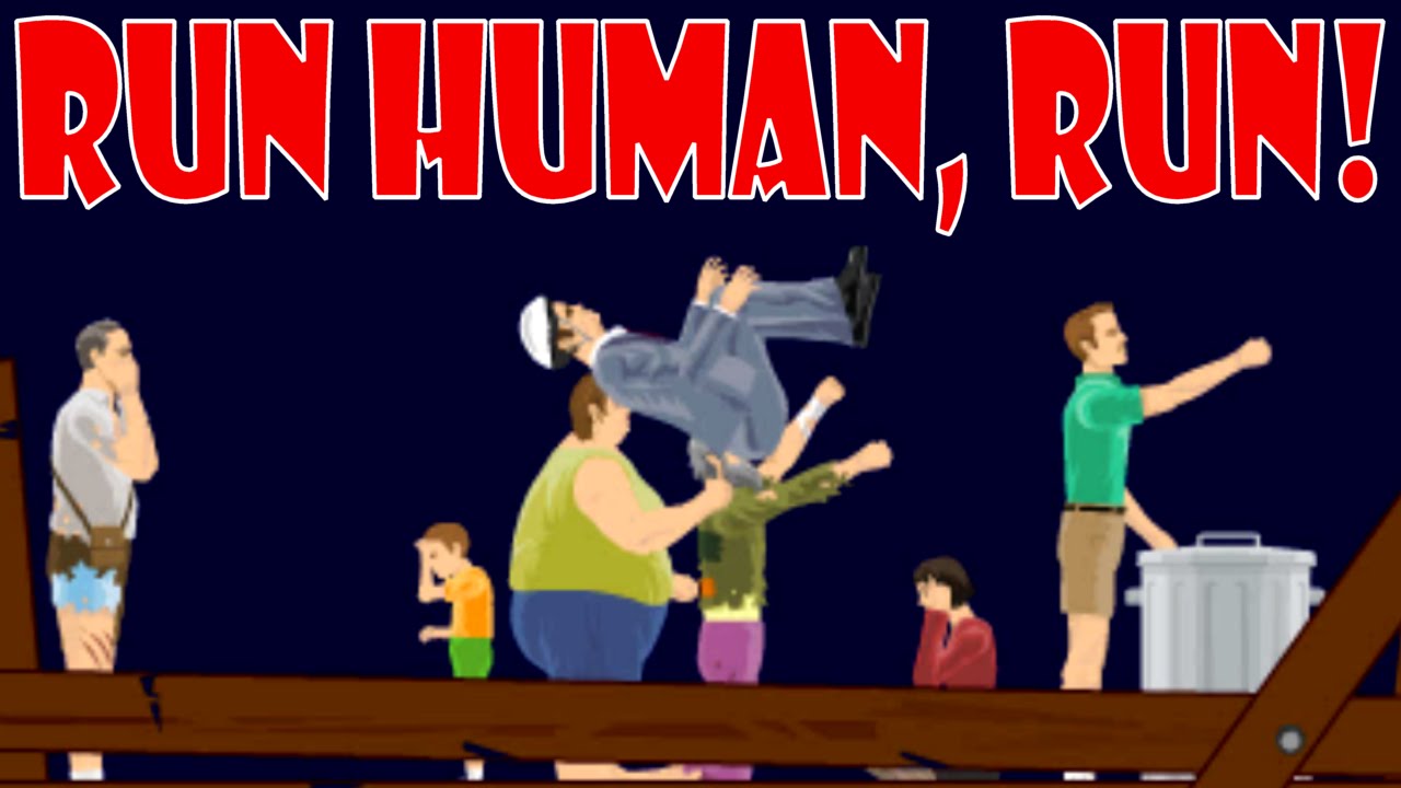 RUN HUMAN, RUN! - Happy Wheels #14 - YouTube