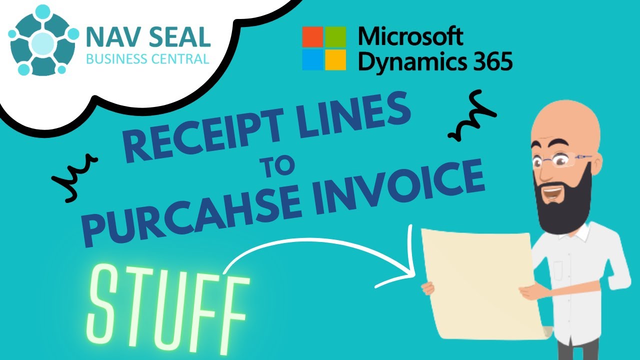 Get Receipt Lines to Purchase Invoice | NAV SEAL - YouTube