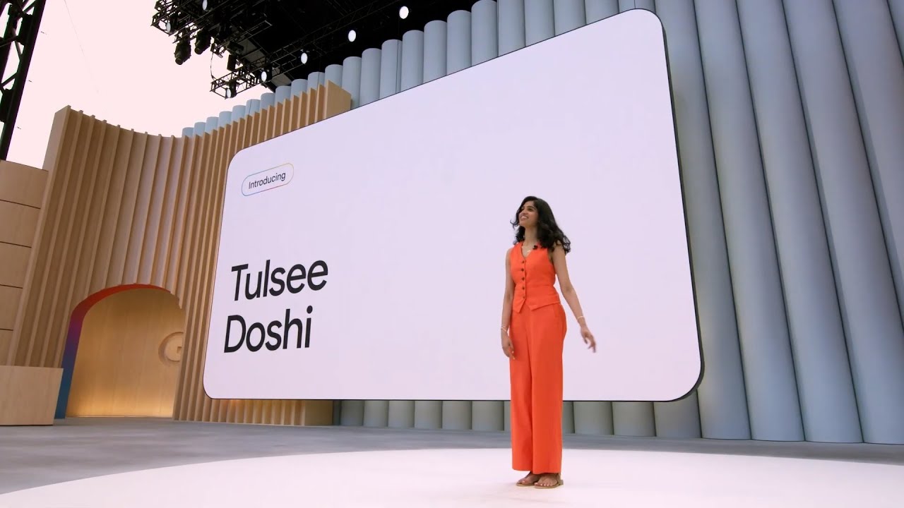 Google IO 2025 Keynote | Tulsee Doshi Demo, Senior Director of Product ...