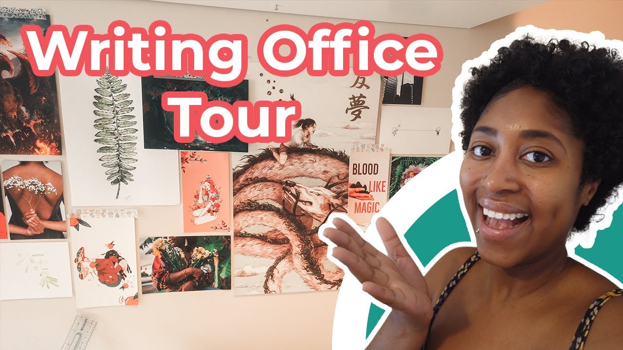 Writing Office Tour: Introducing My New Writing Space [CC] - YouTube