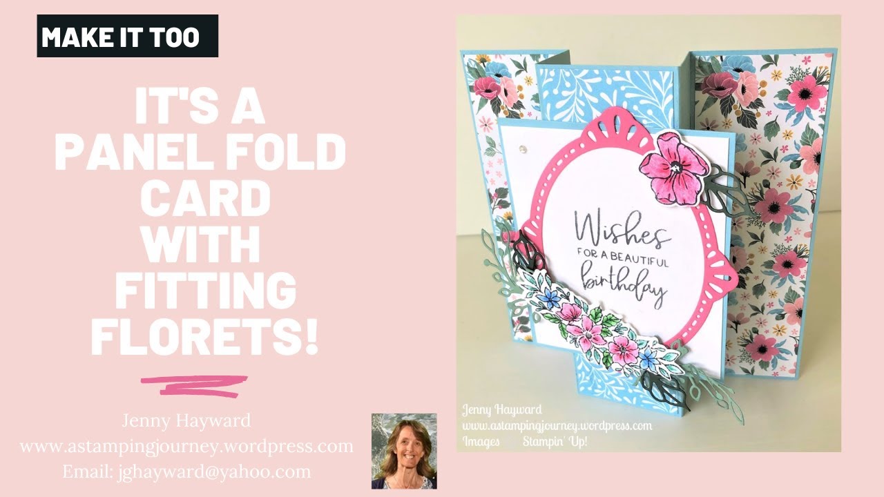 Make a Panel Fold Card | Stampin’ Up! Fitting Florets | Fun folds for ...