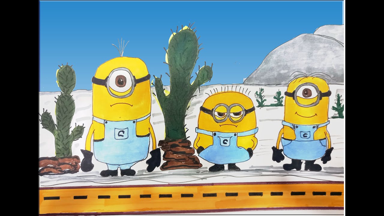 HOW TO DRAW Minions characters | Minions Cartoons | Minions Drawings ...