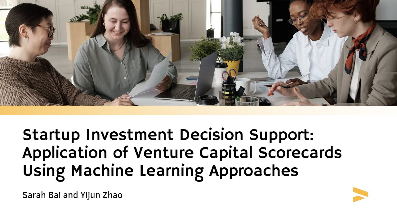 Startup Investment DSS: Application of Venture Capital Scorecards Using ...