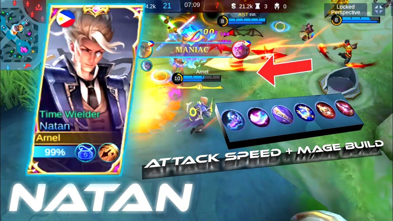 MONTAGE #3 ATTACK SPEED + MAGE BUILD FOR NATAN | NATAN MLBB | ARNEL ...