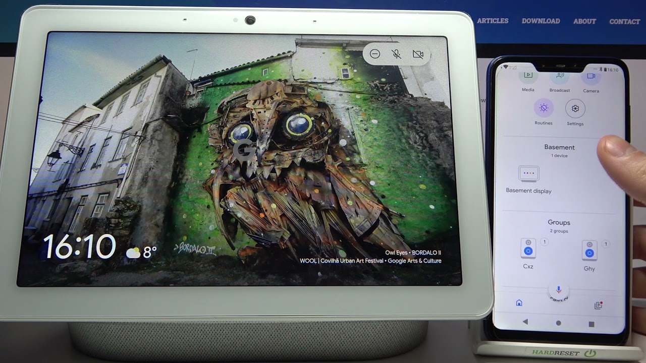 How to Reboot GOOGLE Nest Hub Max - Force Restart Google Nest Hub - Fix ...