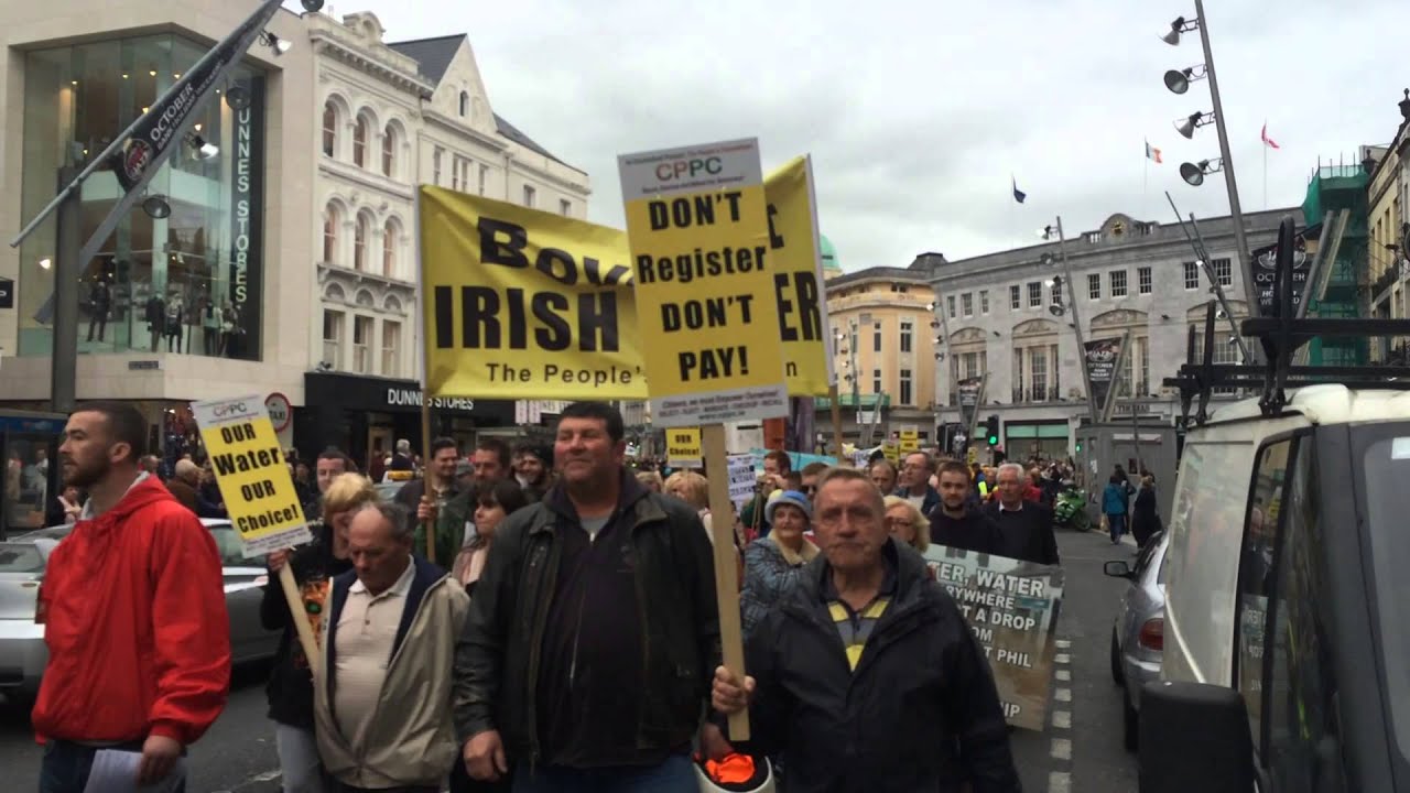 Irish Water Protest Cork City 25/10/14 - YouTube