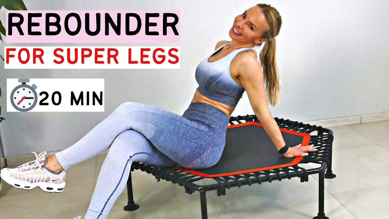 20 minute trampoline workout/ rebounding workout/ mini trampoline class ...