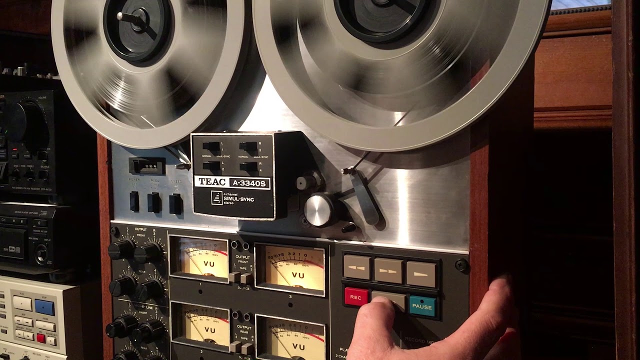 Teac A-3340S Reel to Reel Tape Deck 15 ips. - YouTube