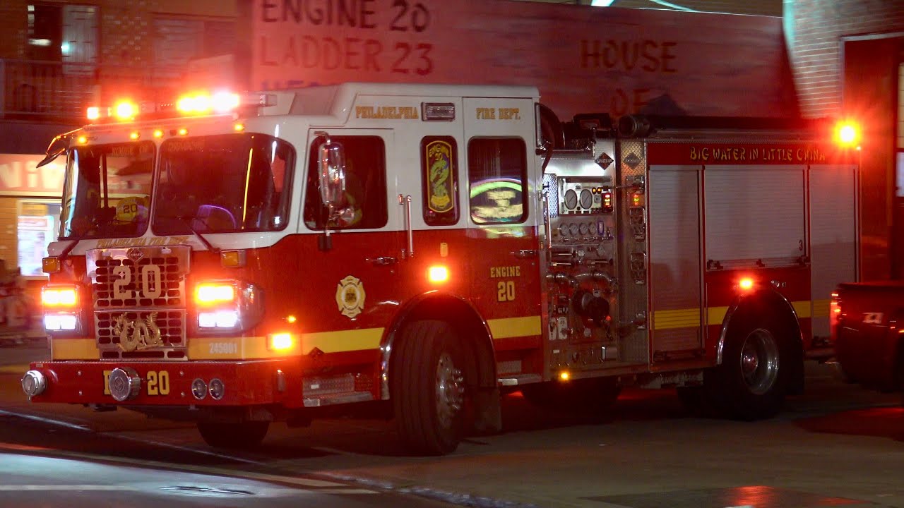 Philadelphia Fire Department Engine 20 Responding - YouTube