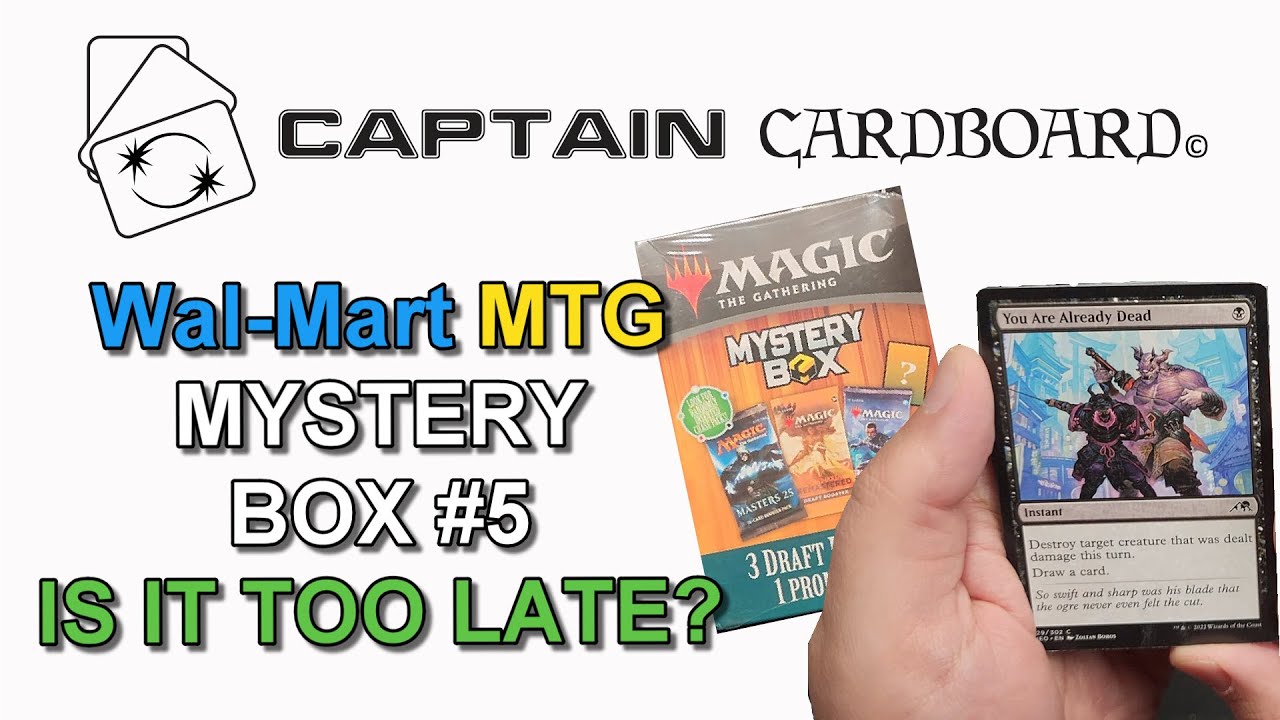 New Walmart MTG Mystery Box 5 - Is it too late? - Captain Cardboard Daily MTG Opening - YouTube