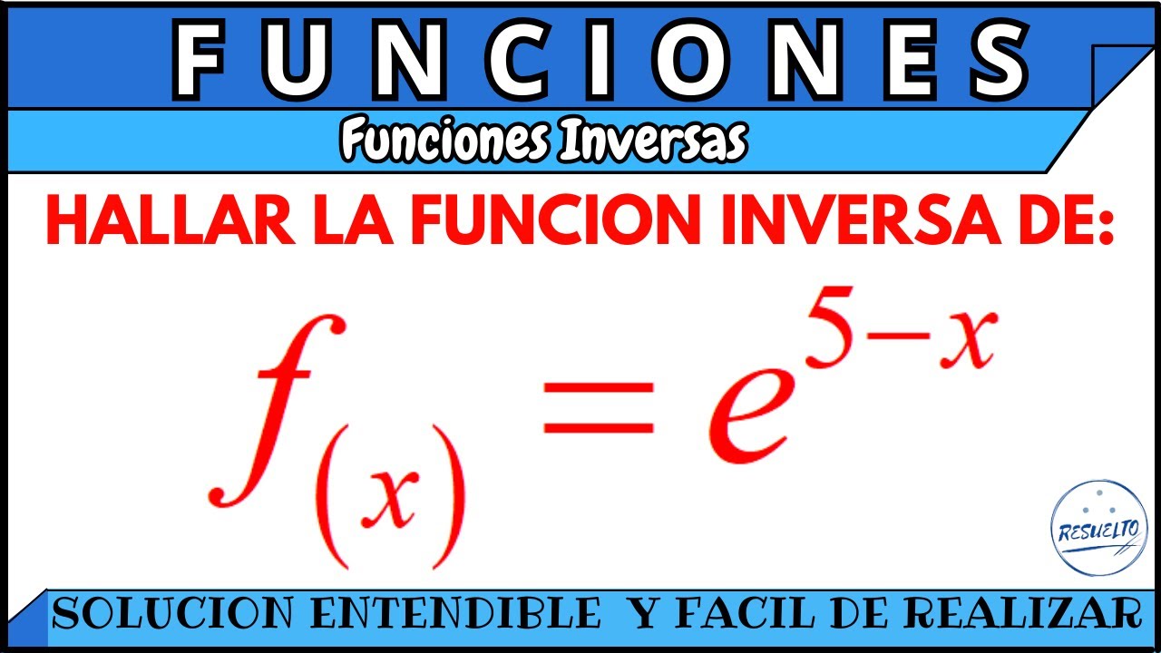 Función Inversa Solución Paso a Paso - YouTube