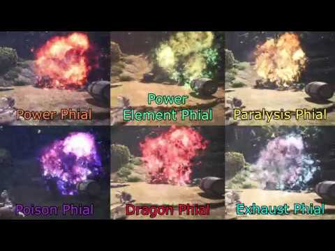 Monster Hunter World - Switch Axe Phial Showcase - YouTube