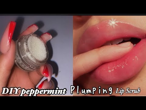 DIY lip scrub for plump, soft lips💋 - YouTube