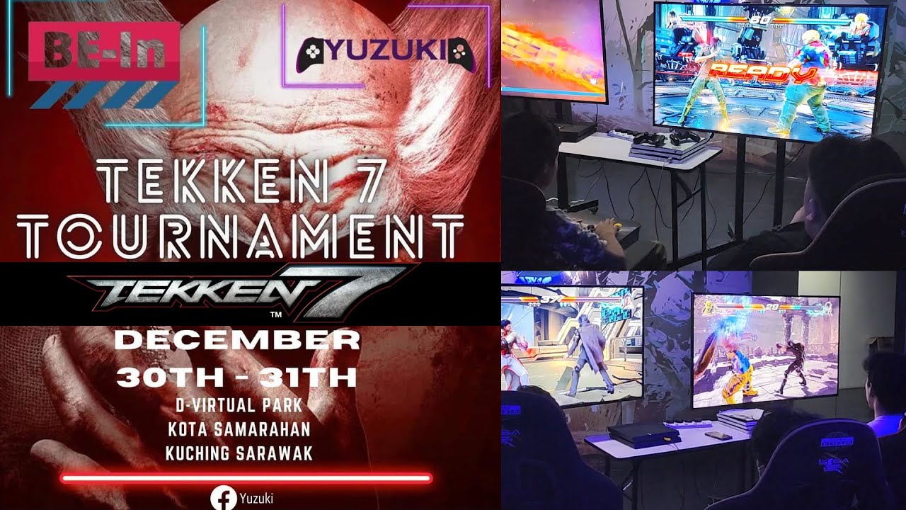 Tekken 7 Tournament Group A | BE-In x Yuzuki | D-Virtual Park Kota ...
