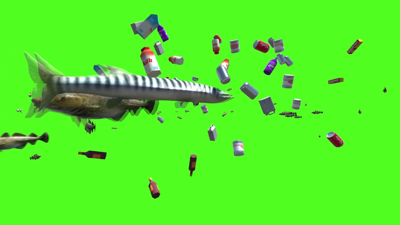 Ocean Waste Green Screen Animation 3D Royalty Free Stock - YouTube