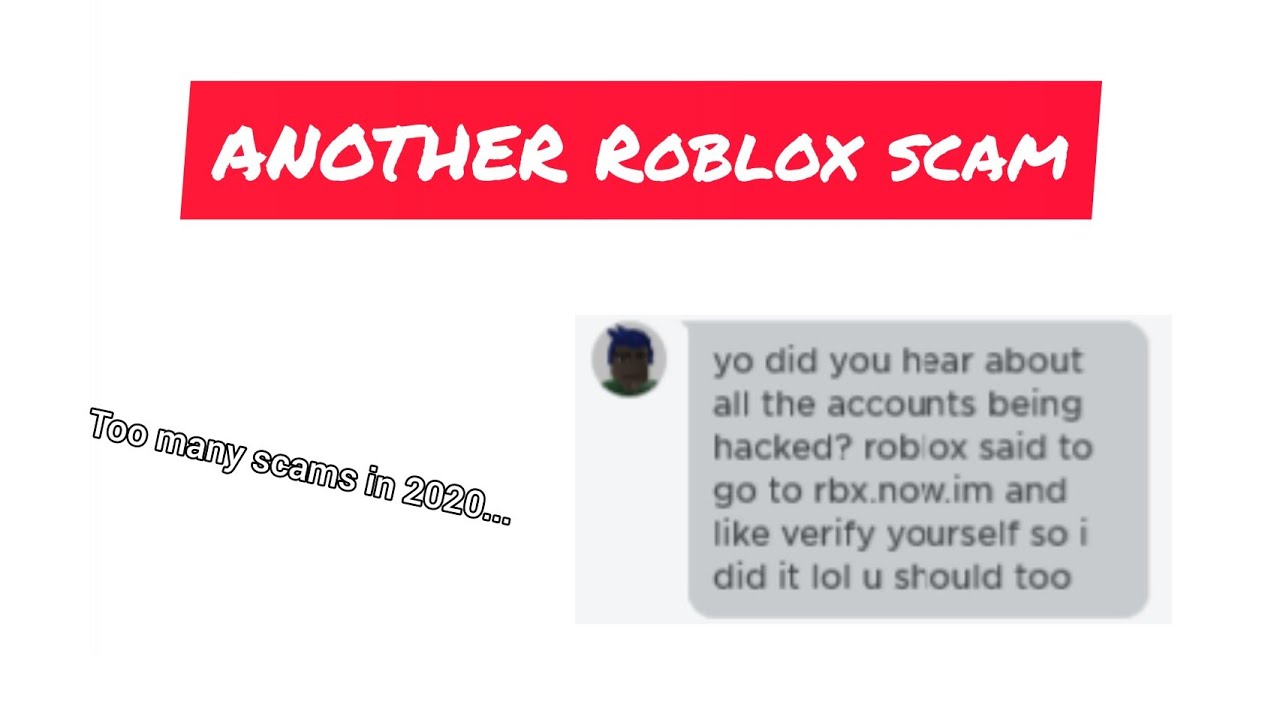 Another ROBLOX Scam... - YouTube