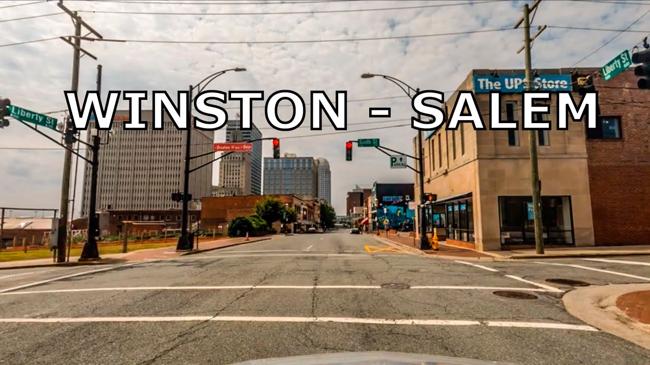 Winston Salem 4K - Driving Downtown - North Carolina - YouTube