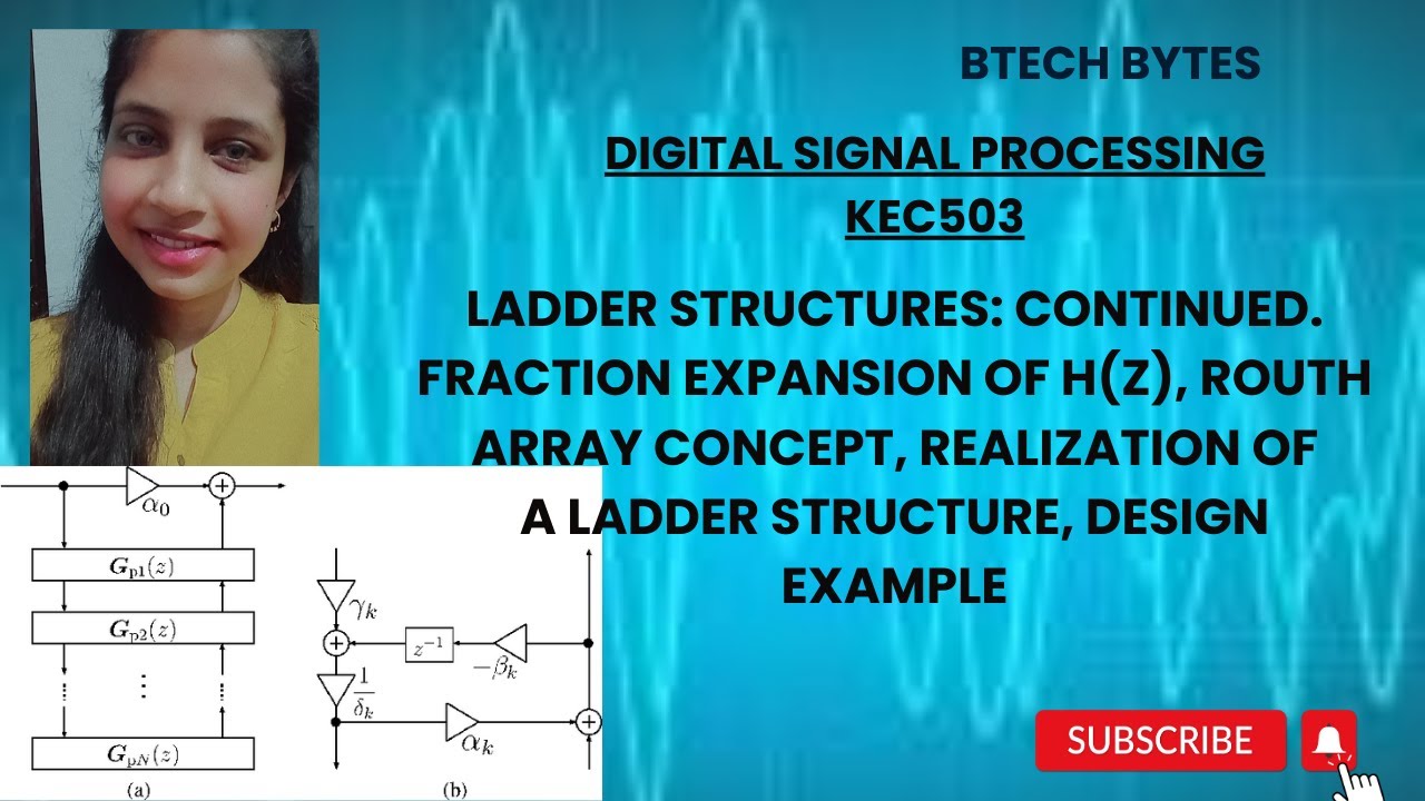Ladder Structure: Continued-Fraction Expansion of H(z), Realization of ...