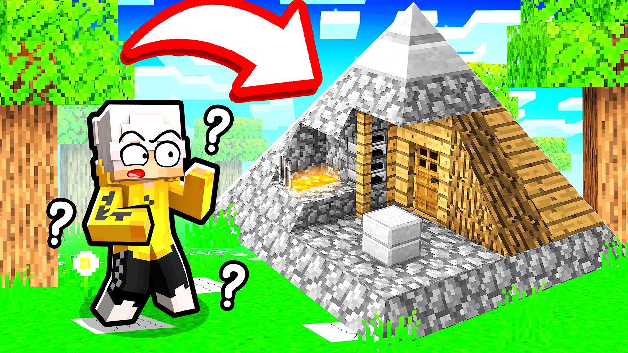 Ho COSTRUITO una CASA TRIANGOLARE in Minecraft - YouTube