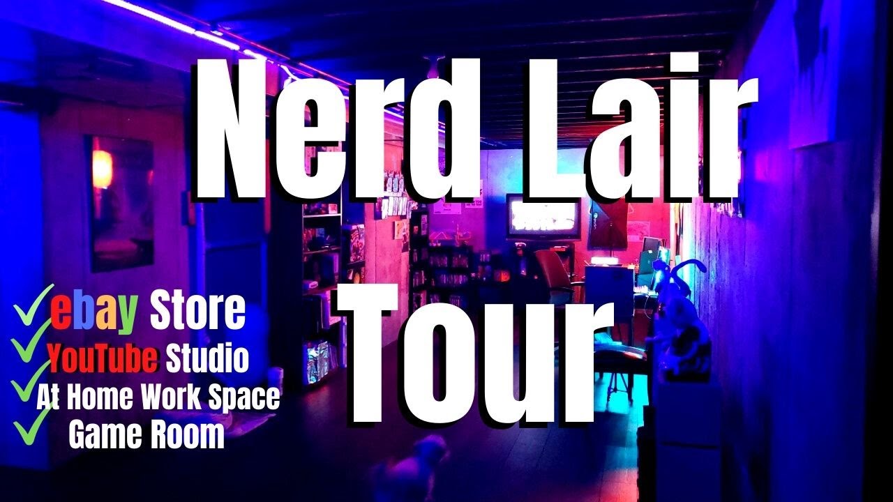 Nerd Lair Tour (Basement Man Cave) 2020 Has So Many Purposes - YouTube