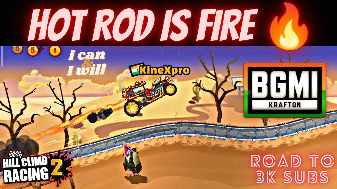 Hot Rod is 🔥 | Hill Climb Racing 2 | | BGMI | KineXpro Gaming - YouTube