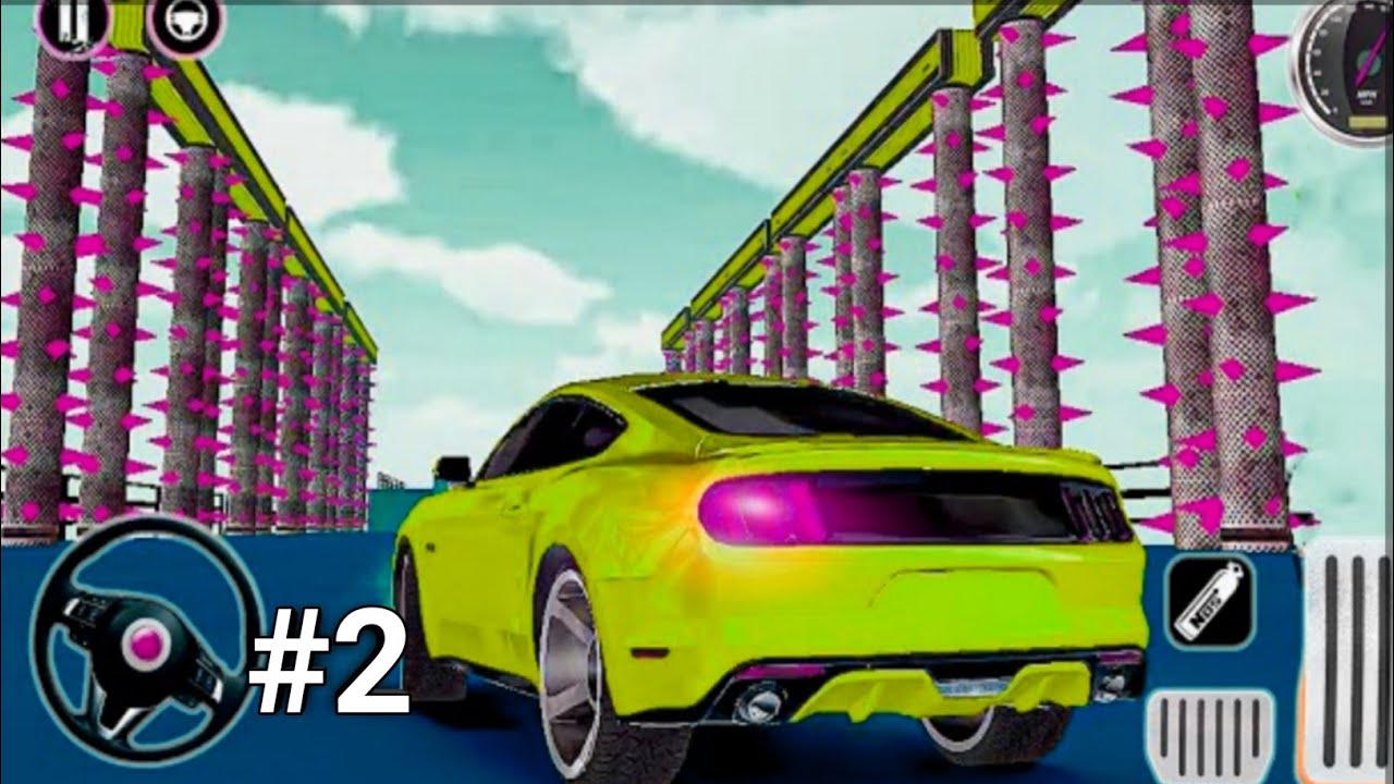 Muscle Car Stunt Car Game_Mege Car stunt driving simulator _#musclecar ...