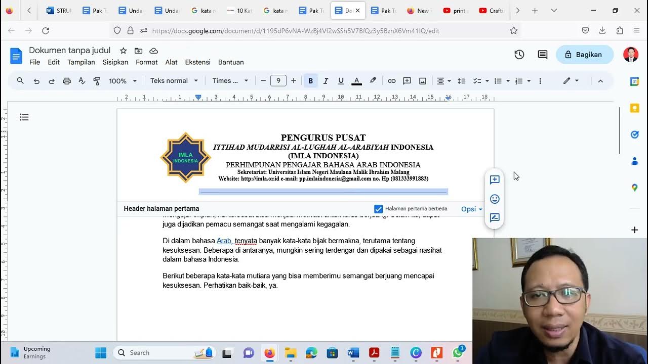 Cara Setting Header dan Footer di Google Docs | Tutorial Lengkap - YouTube