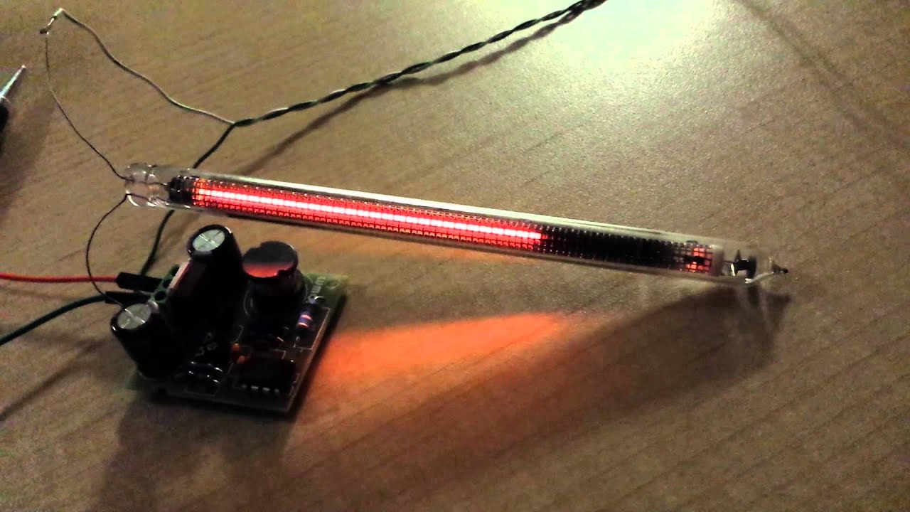 In-9 nixie bargraph sweep test - YouTube