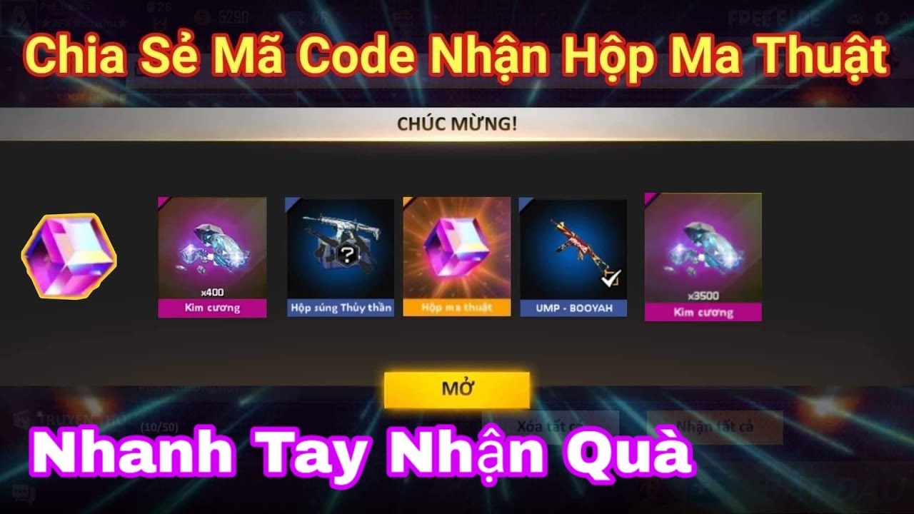 [Free Fire] Chia Sẻ CODE Free Fire Nhận Hộp Ma Thuật Và Skin Súng Vĩnh ...