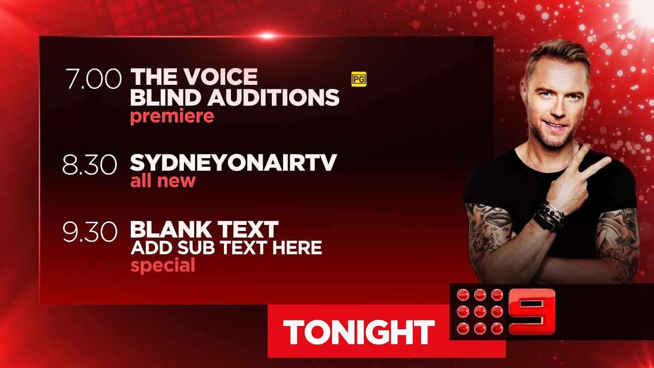 MOCK | Channel Nine Lineup Template/Ident 2016 - YouTube