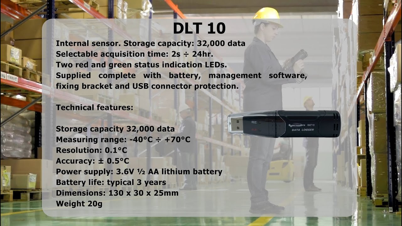 Temperatura USB datalogger DLT 10 - YouTube