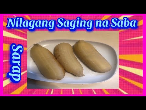 Nilagang Saging na Saba - YouTube