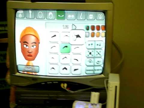 how to make a tiger woods mii - YouTube