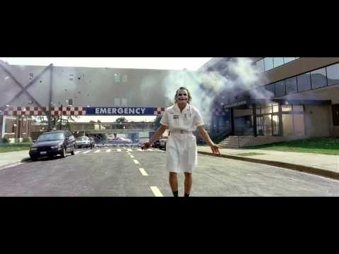 The Dark Knight: Joker blows up the hospital.