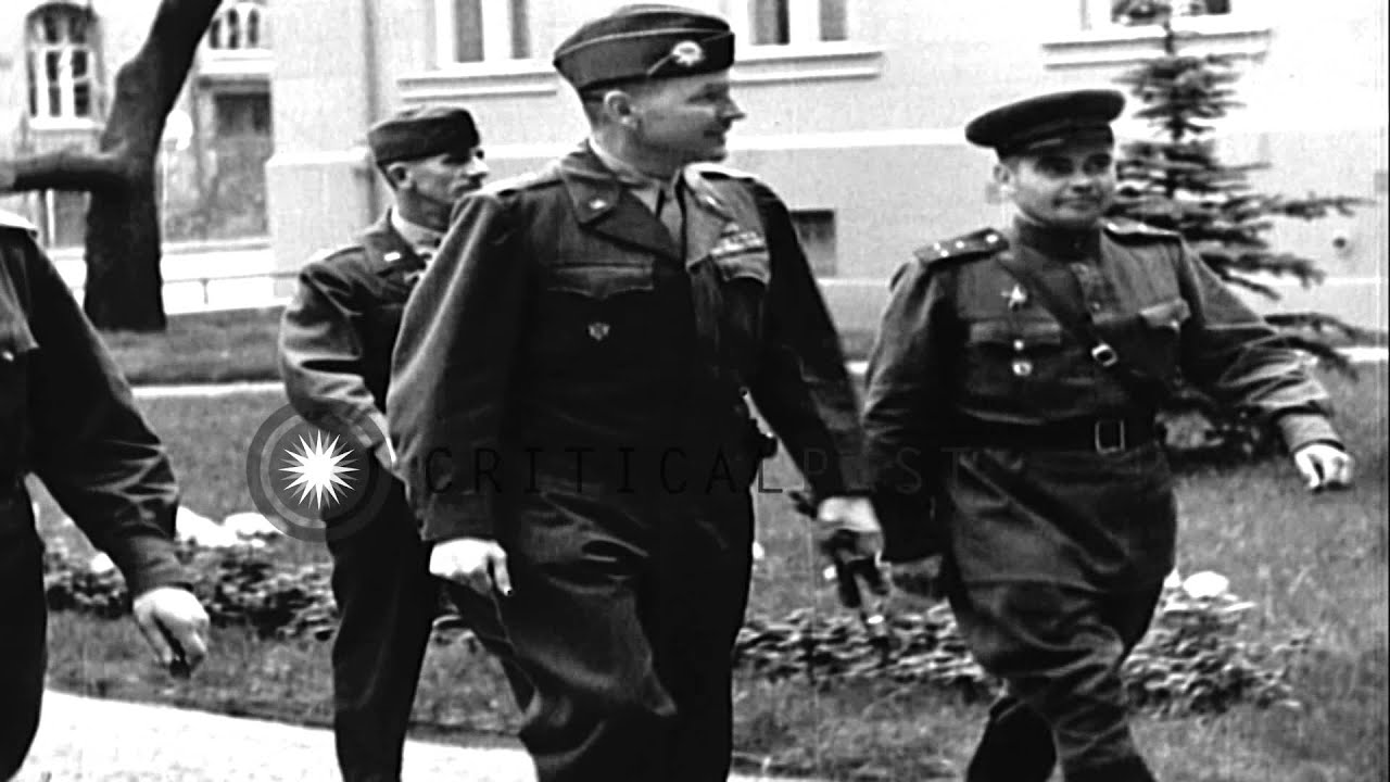US Representative Major General Floyd L Parks arrives at Potsdam ...