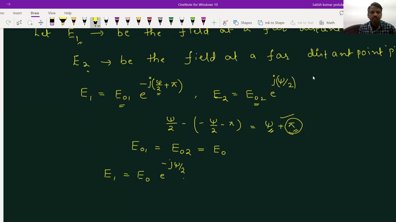 Two point array of equal amplitude and opposite phase - YouTube