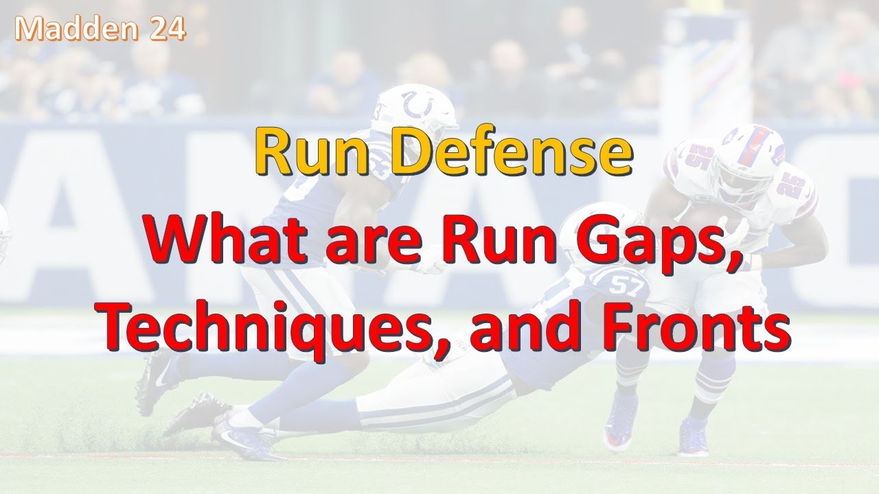 Madden 24 What are Run Gaps, Techniques, and Fronts (Run Defense Intro ...