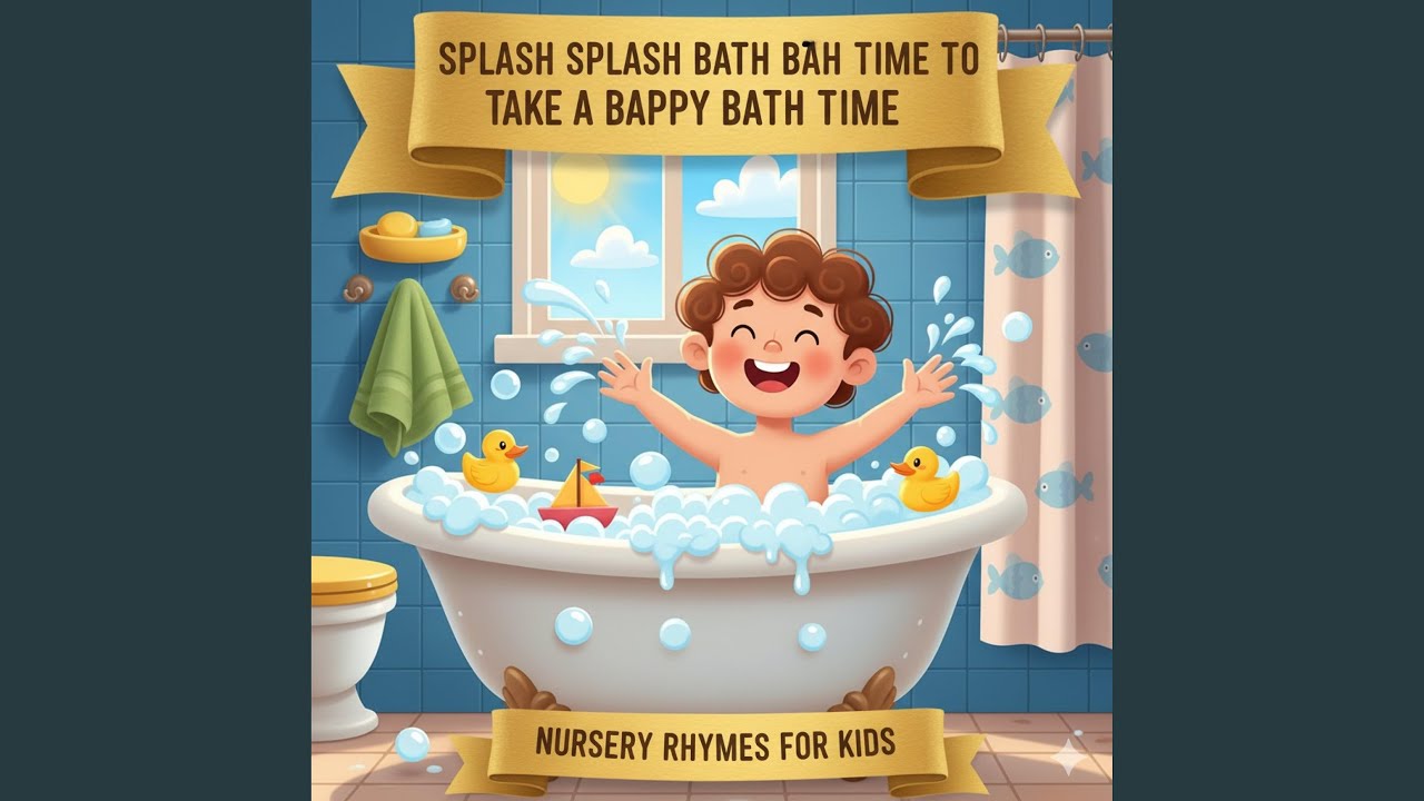Splash Splash Bath Time to Take a Bath Happy Bath Time Nursery Rhymes ...