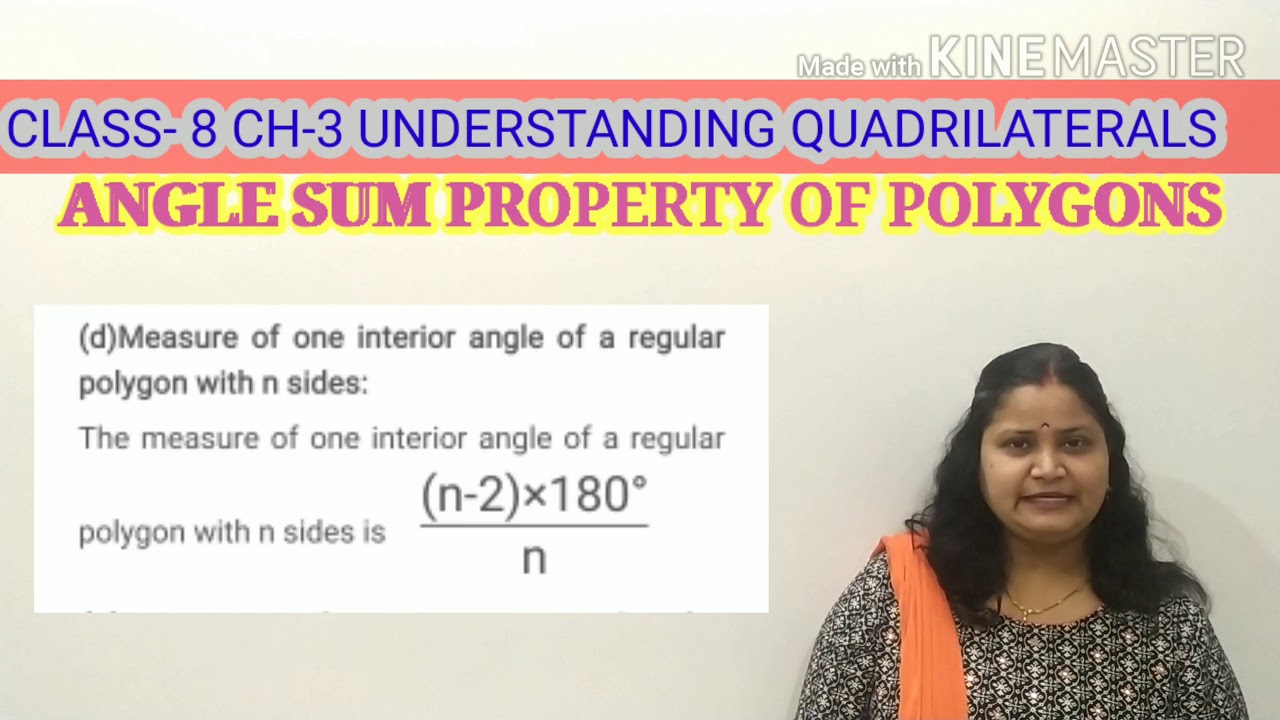 Angle sum property of polygons - YouTube