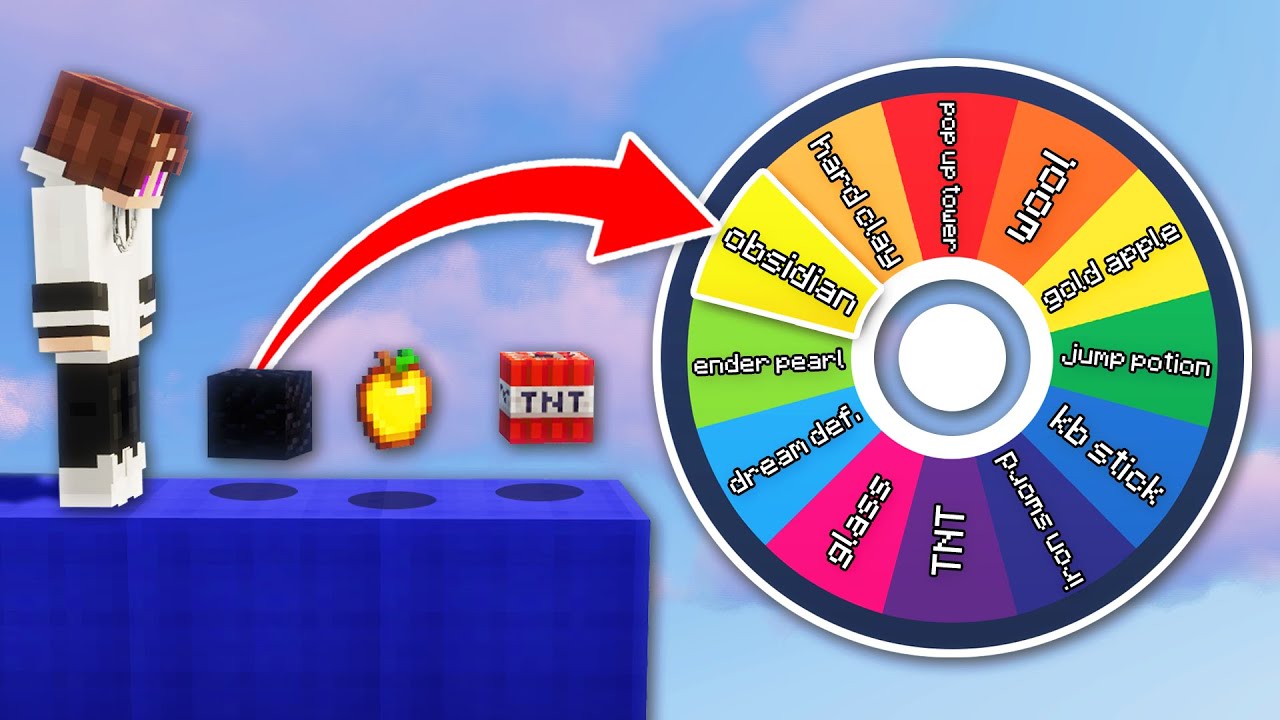 Bedwars But the Wheel Chooses What I Buy - YouTube